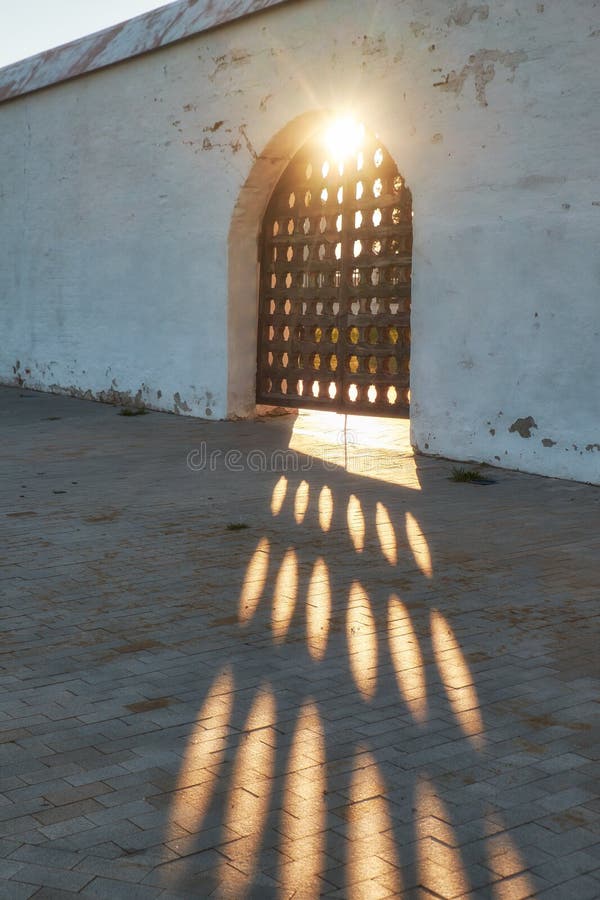 The Sun Rays Break through the Grating Doors of the Wall of Tobolsk ...
