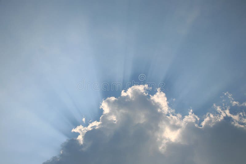 Sun Rays Bursting stock photo. Image of sunbeam, weather - 6828218