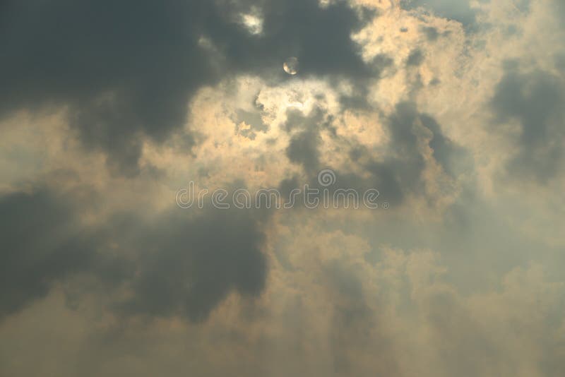 Sun Rays Bursting through Clouds Stock Photo - Image of meteorology ...