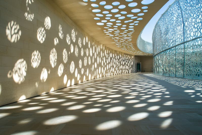 Sun Rays Cast Shadows Modern Building Floor Wall Stock Photos - Free ...