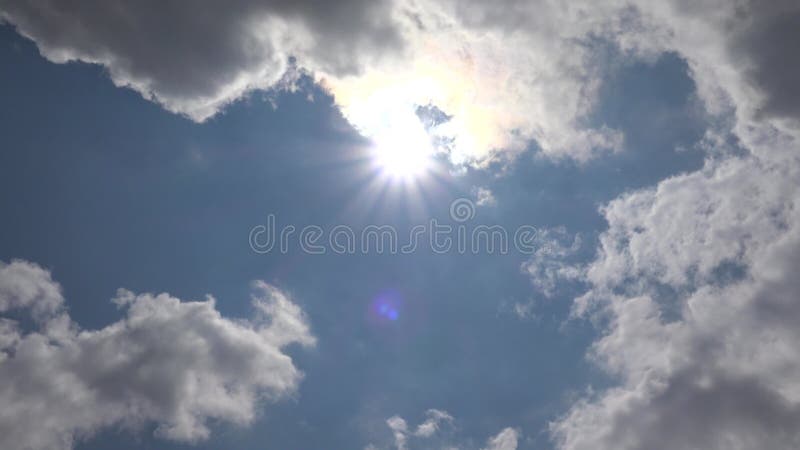 Sun Rays in Clouds, Time Lapse, Sunset Timelapse Dramatic Sunrise Blue ...