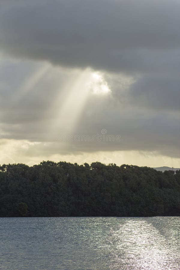 Sun Rays through the Clouds Stock Photo - Image of travel, blue: 126247540