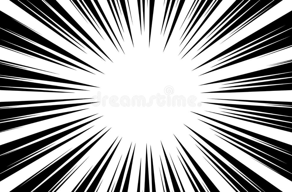 Sun Rays for Comic Books Radial Background Vector Stock Illustration ...