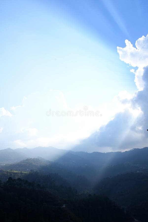 Sun Rays Coming Out of Clouds Stock Photo - Image of blue, white: 170098984