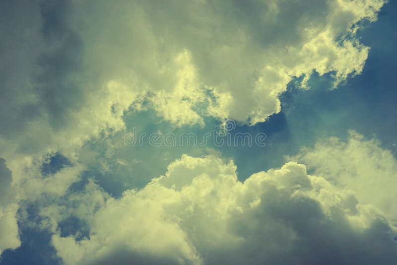 Sun Rays Coming Out of the Clouds Stock Image - Image of meteorology ...