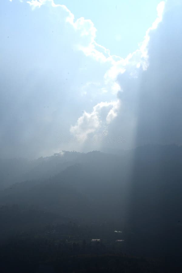 Sun Rays Coming Out of Clouds Stock Image - Image of grey, white: 170098953