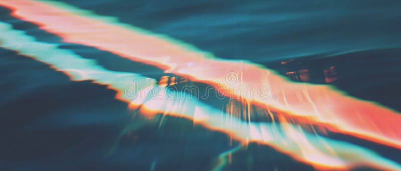 Sun Rays Create Colorful Light Streaks in an Abstract Environment Stock ...