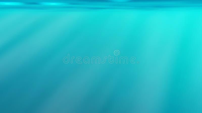 Sun Rays in Deep Blue Water Stock Image - Image of light, template ...