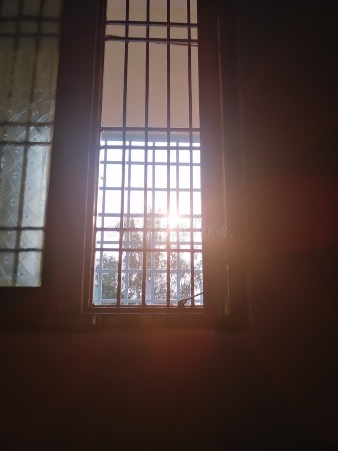 Sun Rays Enters through the Window Stock Image - Image of rays, glass ...