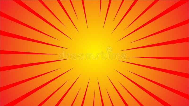 Sun Rays or Explosion Boom for Comic Books Radial Background Stock ...