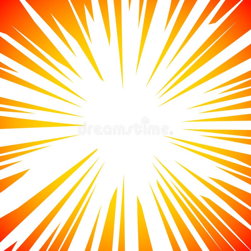 Sun Rays or Explosion Comic Retro Vector Radial Boom. Sun Burst Frame ...