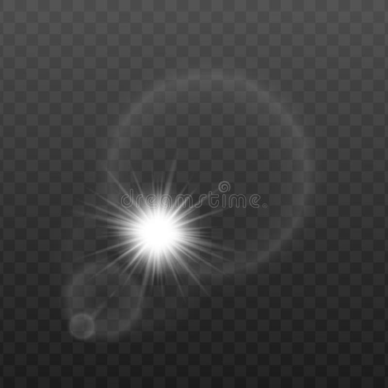 Sun Rays or Flush Bulb Abstract Effect 3d Realistic Vector Illustration ...