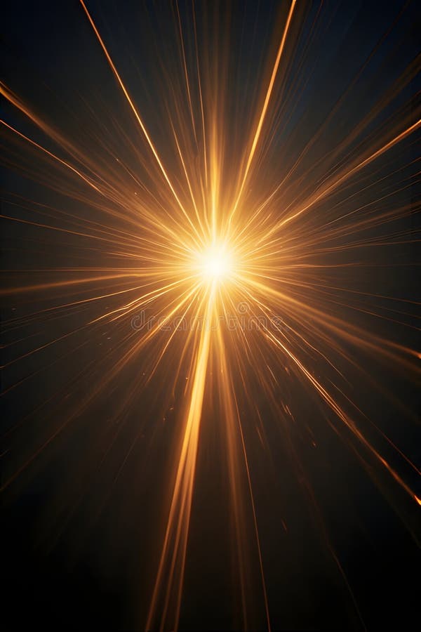Sun rays forming a star stock illustration. Illustration of calor ...