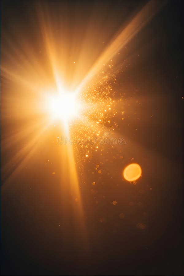 Sun rays forming a star stock illustration. Illustration of yellow ...