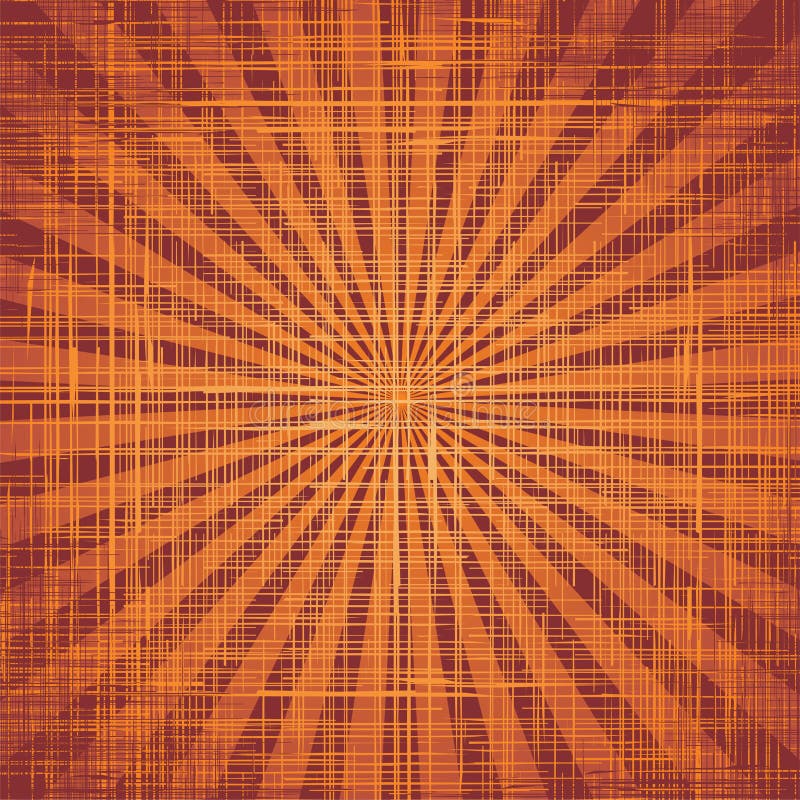 Sun with Rays on Grunge Cloth Texture. Vector Stock Vector ...