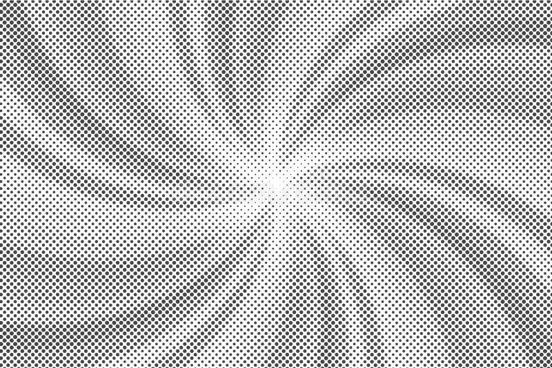 Sun Rays Halftone Background. White and Grey Radial Swirl Abstract ...