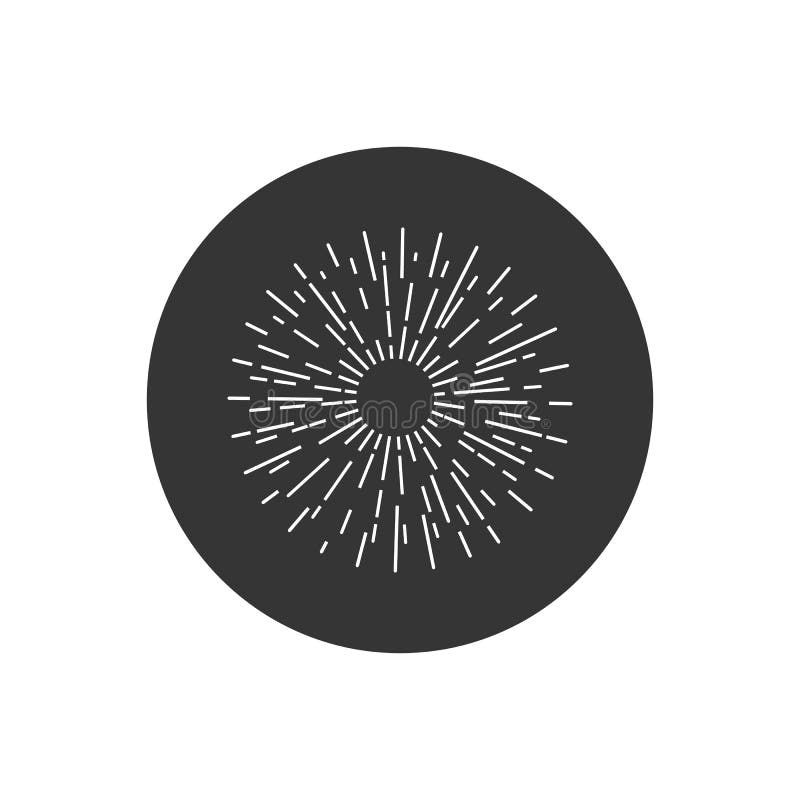 Sun Rays Hand Drawn, Linear Drawing Illustration Stock Vector ...