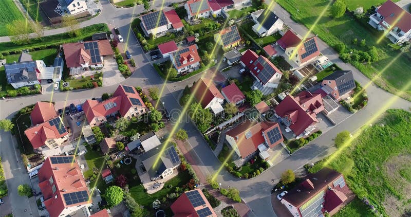 Sun Rays Hit the Solar Panel. Autonomous Power Generation Stock Video ...