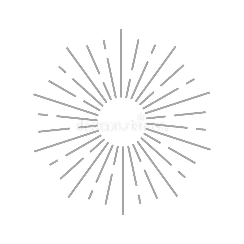 Sun rays icon stock vector. Illustration of shape, light - 119306486