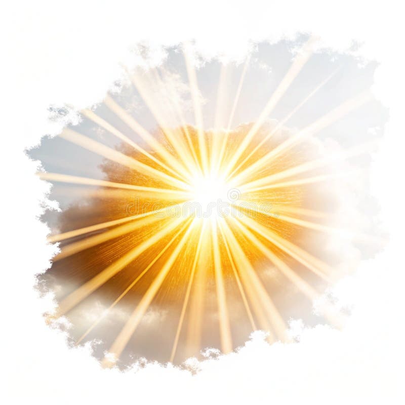 Sun Rays Illustration stock illustration. Illustration of heaven ...