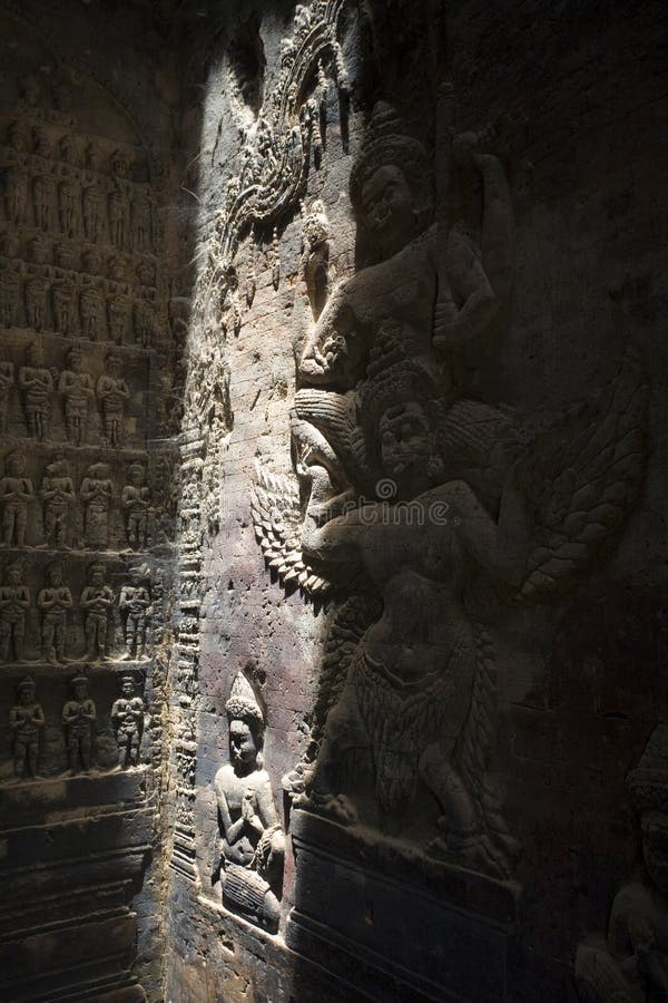 Sun Rays Light Ancient Relief Stock Photo - Image of sculpting ...