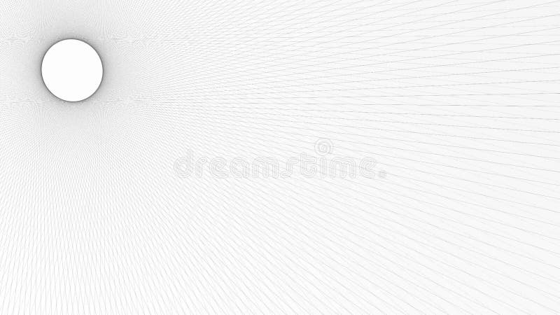 Sun with Rays Lines in Left Top Revolving Around Background Loop. Circle Shape with Rotating ...