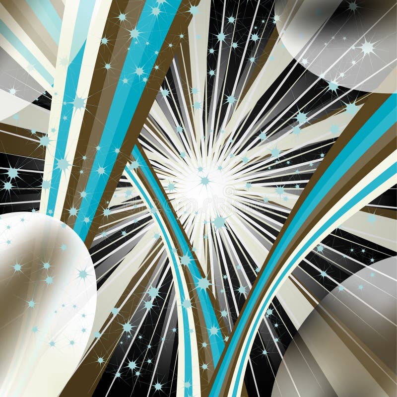 Sun Rays Modern Abstract Design Stock Illustration - Illustration of ...