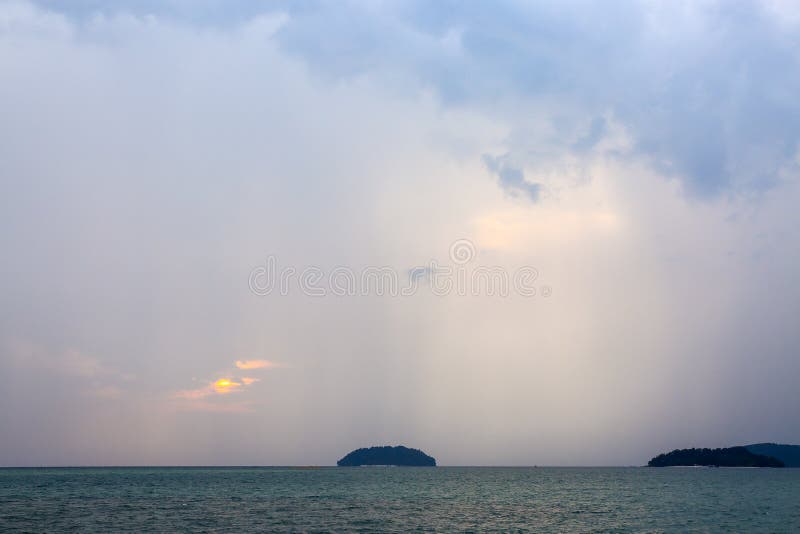 Sun Rays Over the Crepuscular Sea Stock Image - Image of dramatic ...