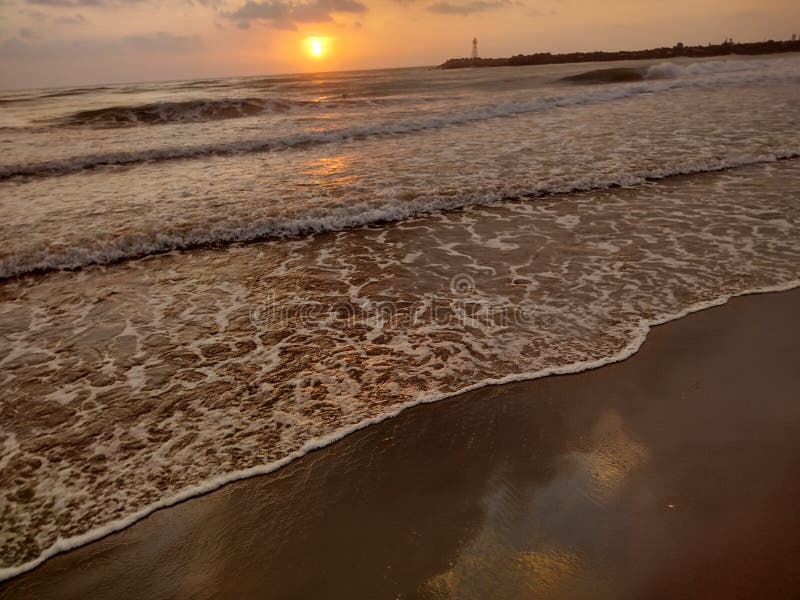 Sun rays over the sea stock photo. Image of rays, shore - 251743156