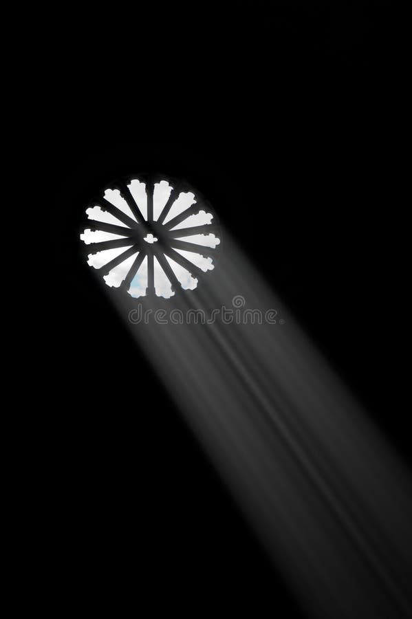 Light Passing through the Church Rosette Window Stock Image - Image of ...