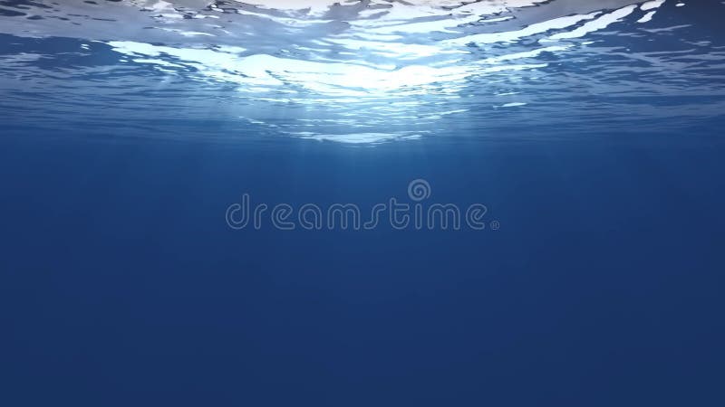 Sun Rays Passing through the Water Surface Stock Video - Video of abyss ...