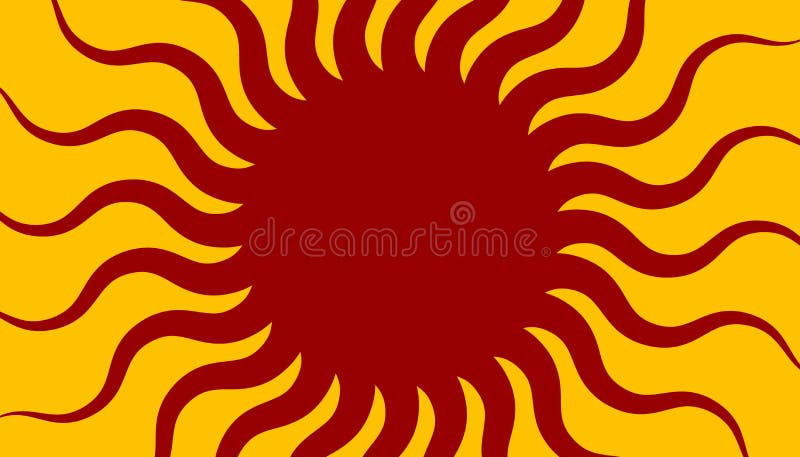 Sun with Rays Pattern. Vector Illustration Stock Vector - Illustration ...