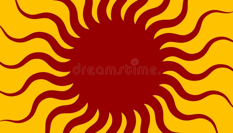 Sun with Rays Pattern. Vector Illustration Stock Vector - Illustration ...