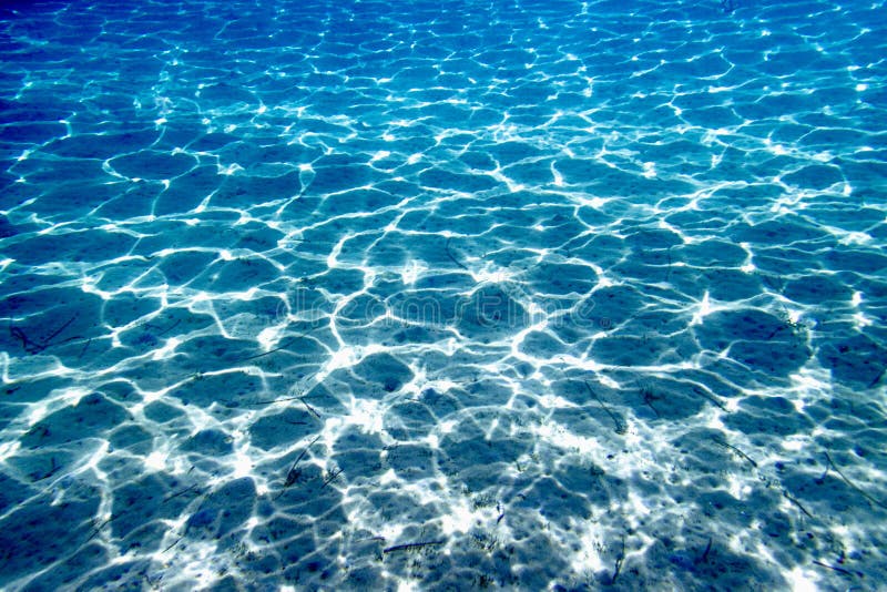 Sun Rays Penetrating through the Pure Sea Water Stock Photo - Image of ...