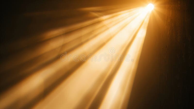 Sun Rays Piercing through a Narrow Opening Stock Photo - Image of ...