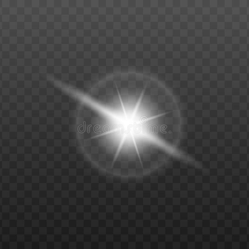 Sun Rays Radiance Effect or Flush Bulb Realistic Vector Illustration ...