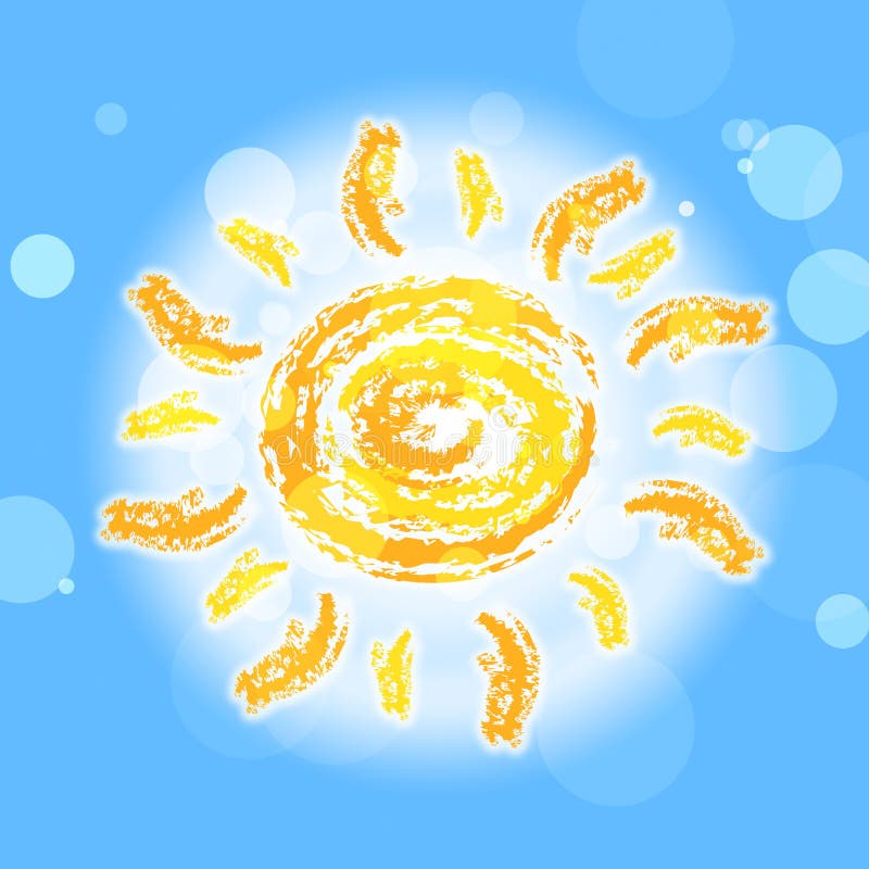 Sun Rays Represents Summer Time And Beam. - Stock Image - Everypixel
