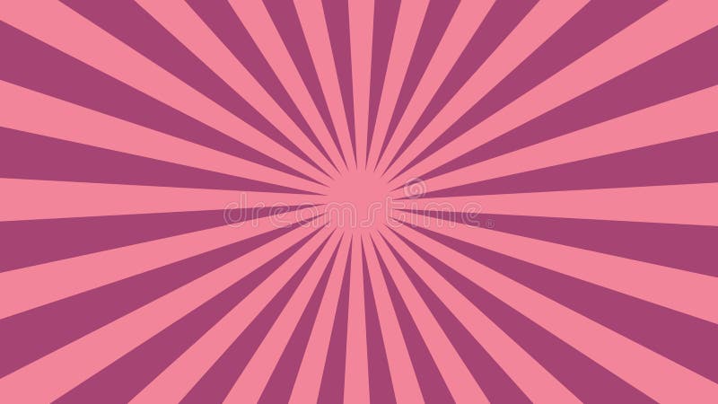 Sun Rays Retro Vintage Style on Pink Background, Sunburst Pattern ...