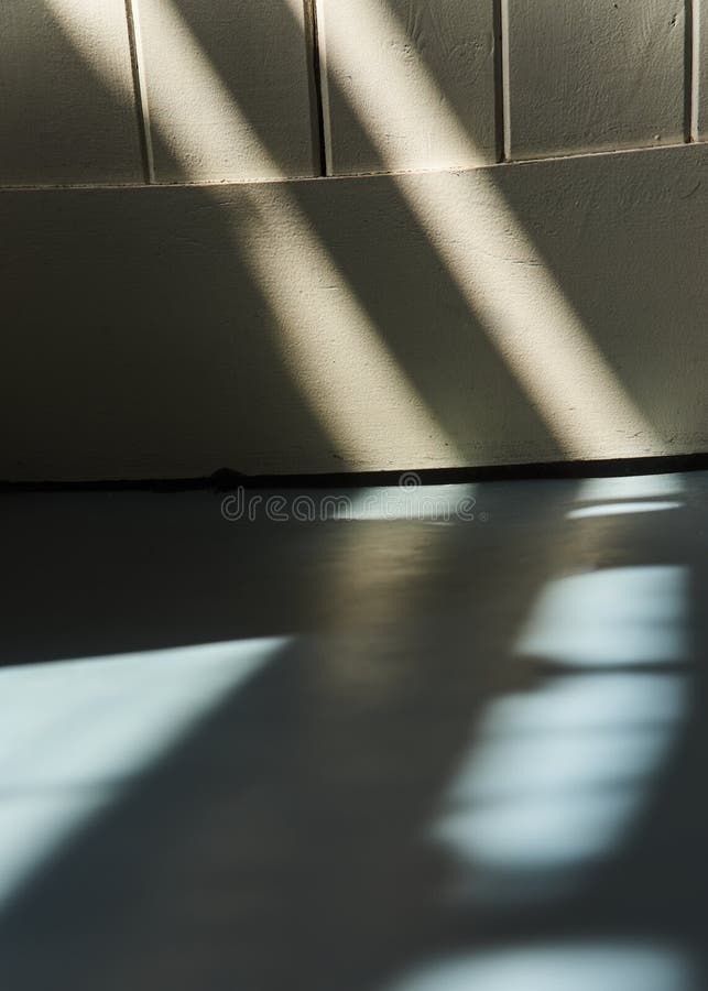 Sun Rays and Shadows in a Room Stock Photo - Image of mystery, door ...