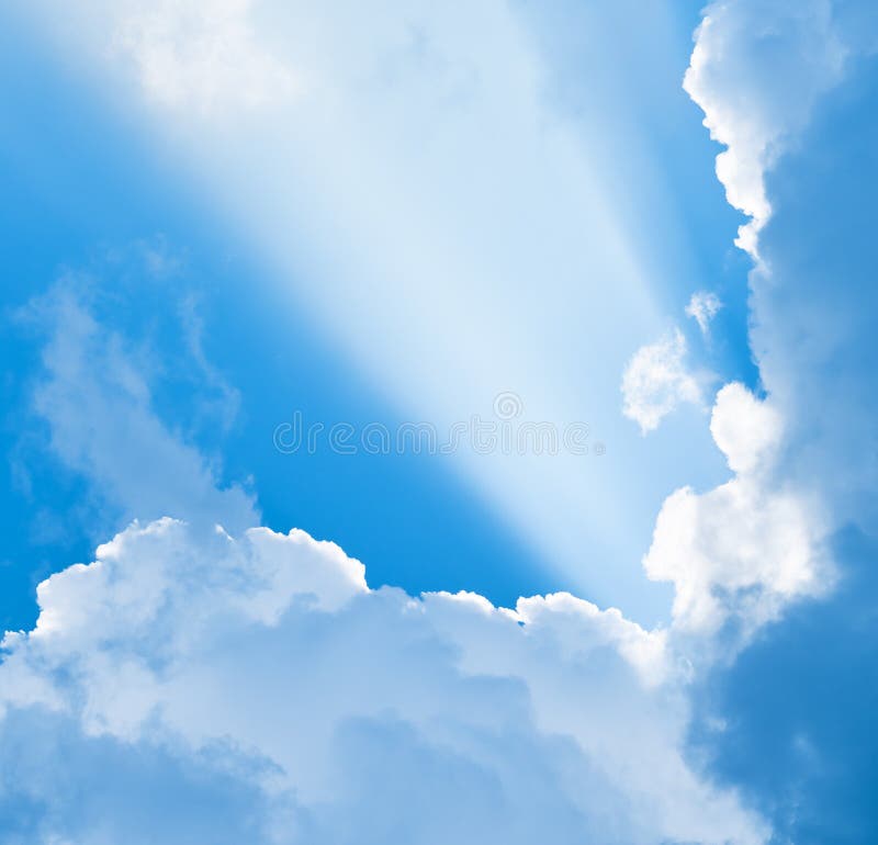 Sun rays in the sky stock photo. Image of color, power - 104973680