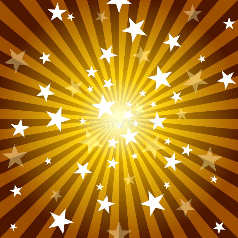 Sun Rays and Stars stock vector. Illustration of radial - 21319268