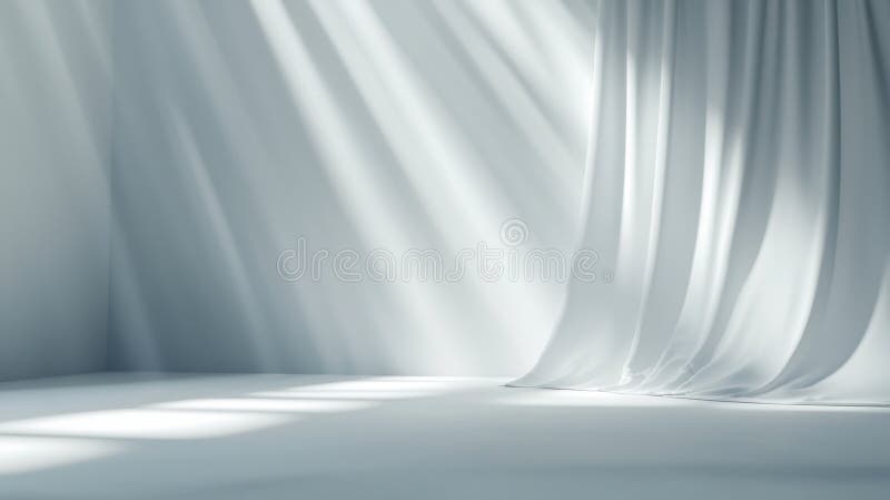 Sun Rays Streaming through a Window Illuminate an Empty Room, Creating ...