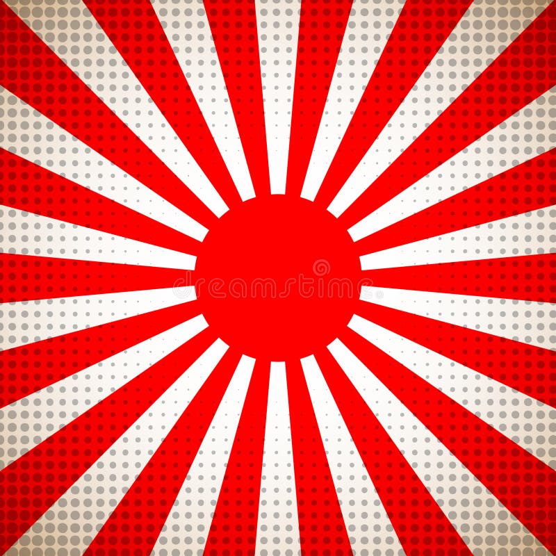 Sun red japan background stock vector. Illustration of wallpaper ...