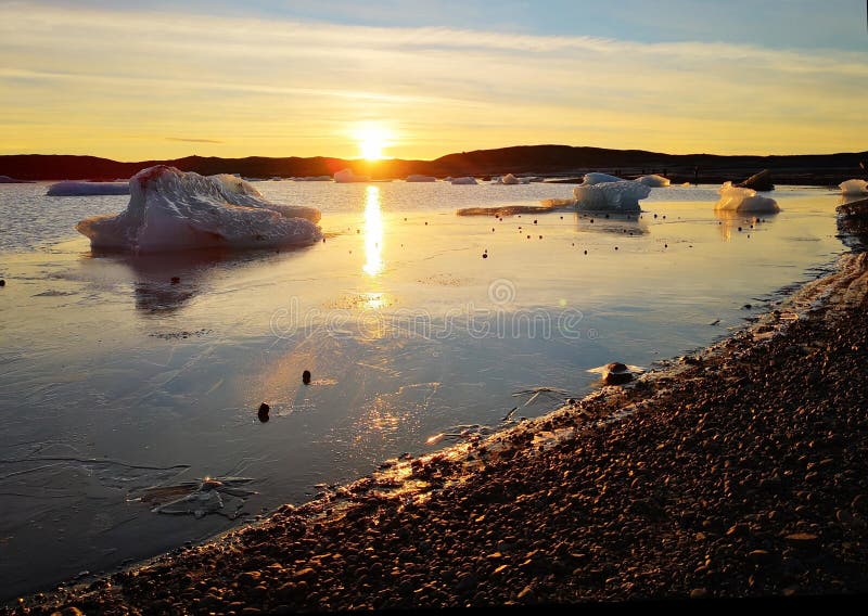 SUN REFLECTED in ICE stock photo. Image of nature, blue - 164073062