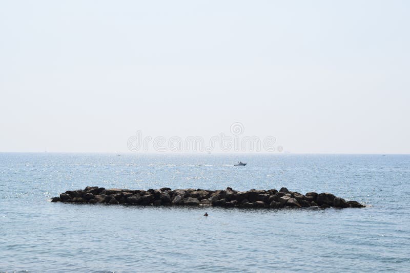 The Sun Reflecting Its Rays in the Sea Stock Photo - Image of effects ...