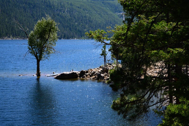 Bitterroot Valley Farm Irrigation and Mountains Stock Photo - Image of ...
