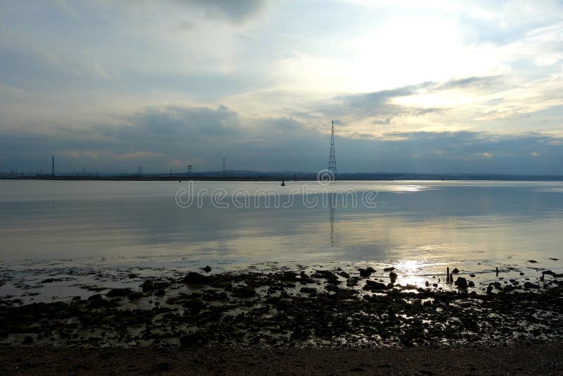 Sun Reflecting on a River stock image. Image of reflecting - 164217319