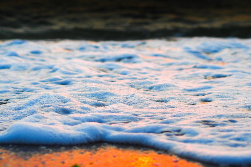 Sun Reflecting in Water Foam Stock Image - Image of light, beautiful ...