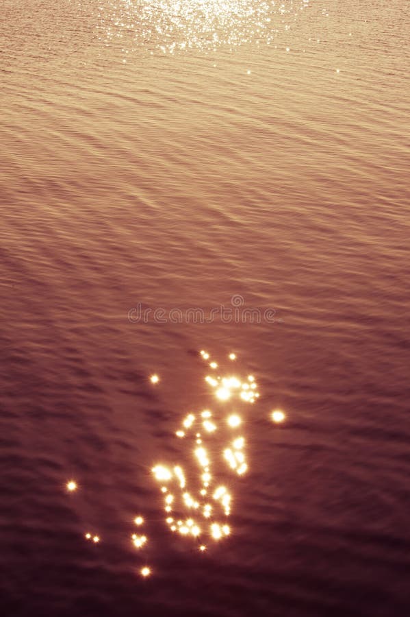 Sun Reflection on the Surface of the Lake Stock Image - Image of ...
