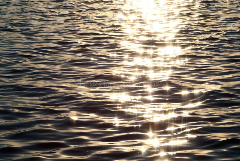 Sun Reflection in the Water Stock Photo - Image of night, nature: 15868882